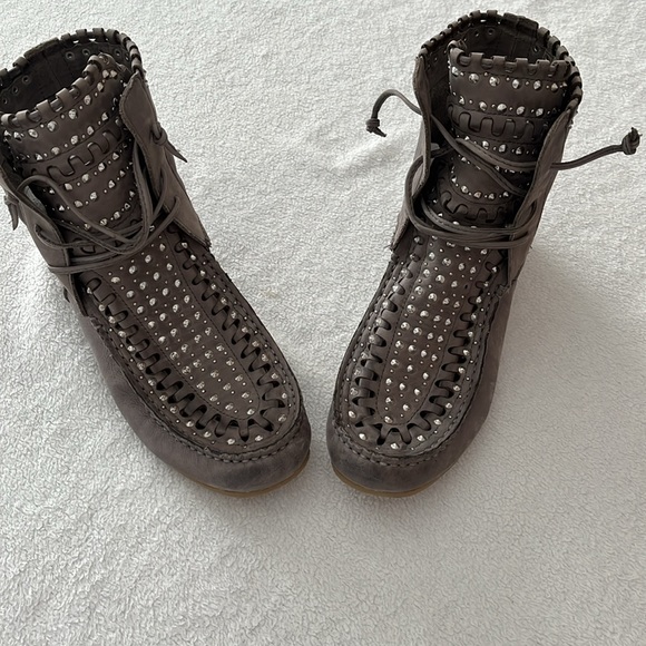 Sam Edelman | Shoes | Sam Edelman Katelyn Studded Moccasin Bootie Grey ...